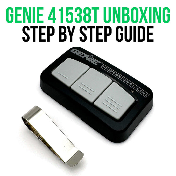Unboxing and Setting Up Your Genie 3-Button Remote 41538T Guide ...