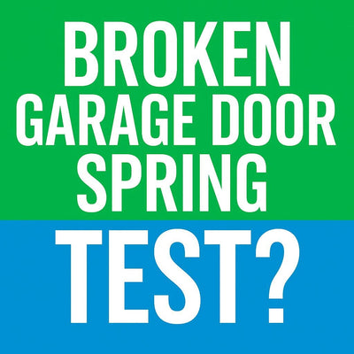#1 Best Way to Diagnose a Broken Garage Door Spring - Express Garage Doors