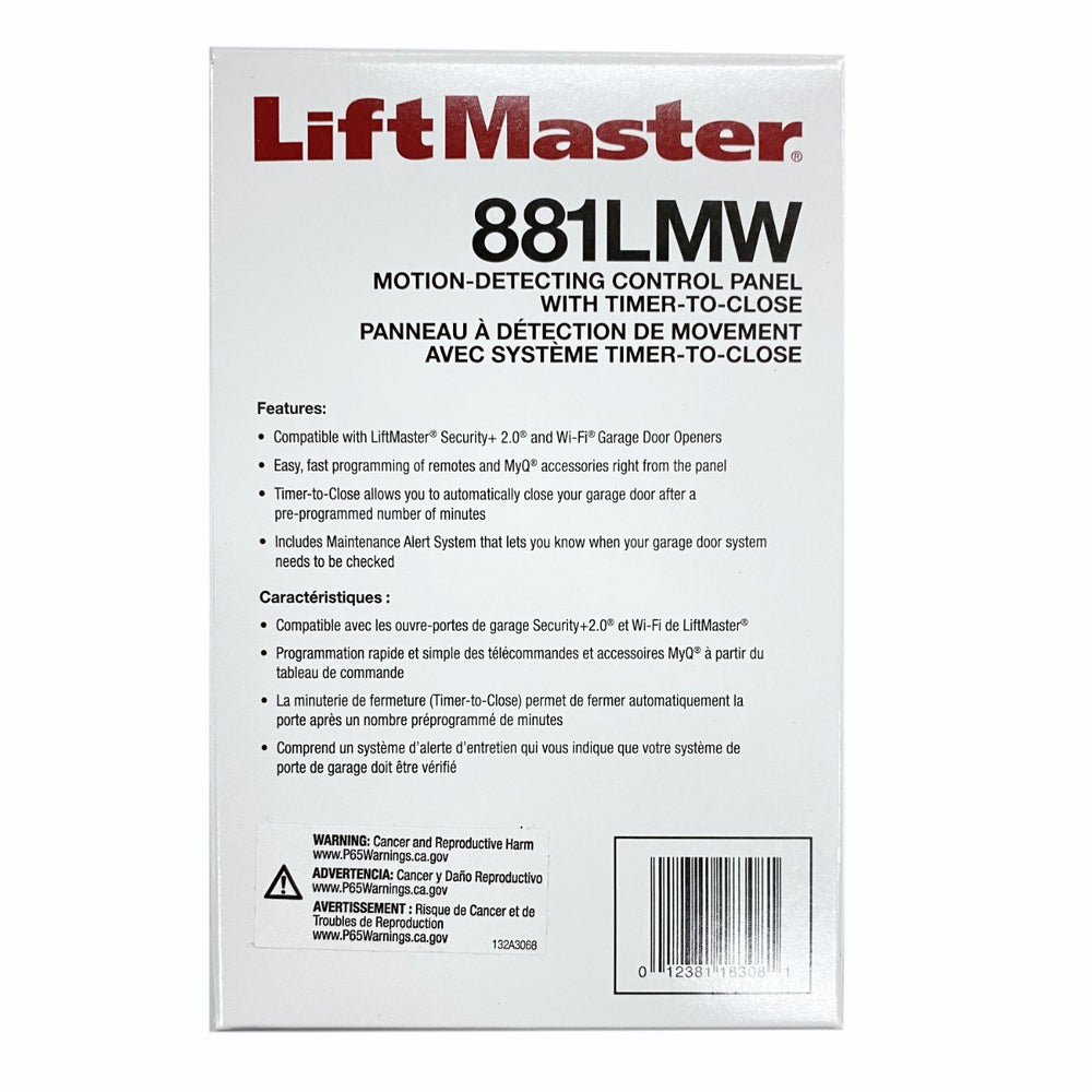 Liftmaster 881LMW Motion Sensing Wall Station | Easy Install